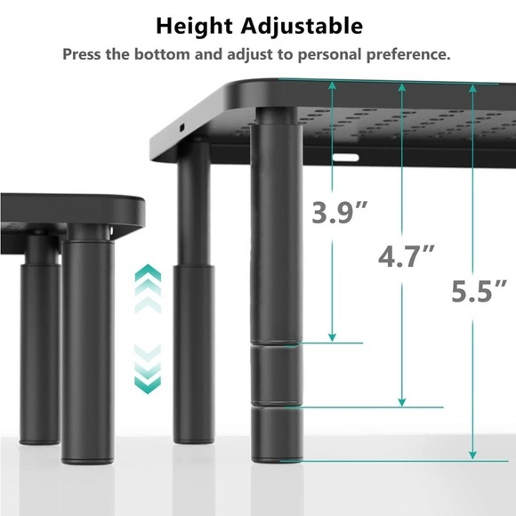 Apple | Office | Monitor Stand Riser Adjustable Laptop Stand Riser ...